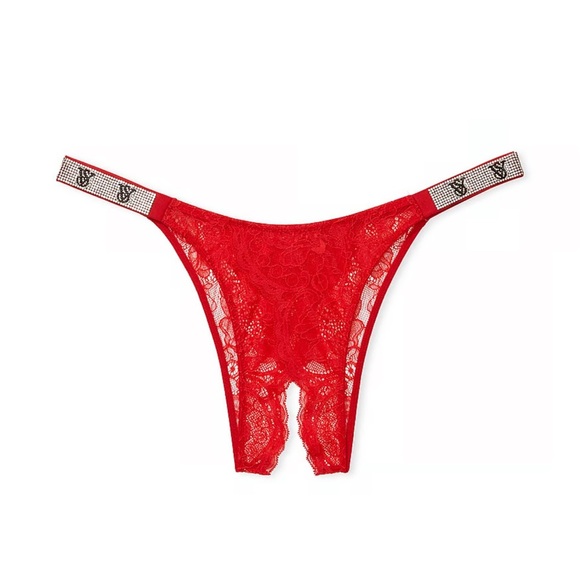 Victoria's Secret | Intimates & Sleepwear | Shine Strap Lace Crotchless ...
